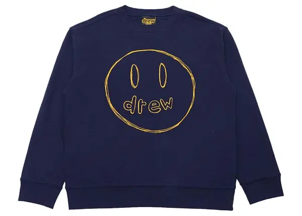 Drew House Sketch Mascot Crewneck Sweatshirt - Navy Blue