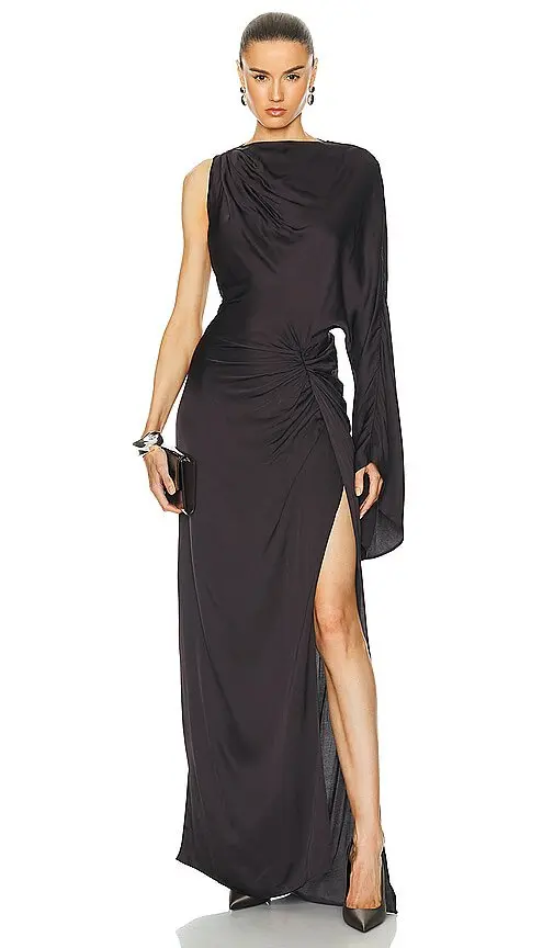 L'academie By Marianna Cassia Gown - Dark Brown