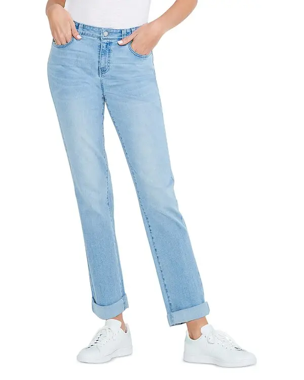 NIC+ZOE Mid-rise Girlfriend Jeans - Breeze
