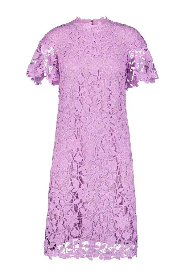 strapless open back dress KissProm A-Line Pink Floral Lace Cowl Neck Long Prom Dresses
