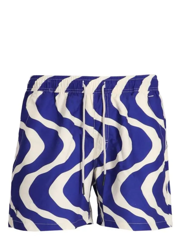 OAS Company Rippling Elasticated-waist Swim Shorts