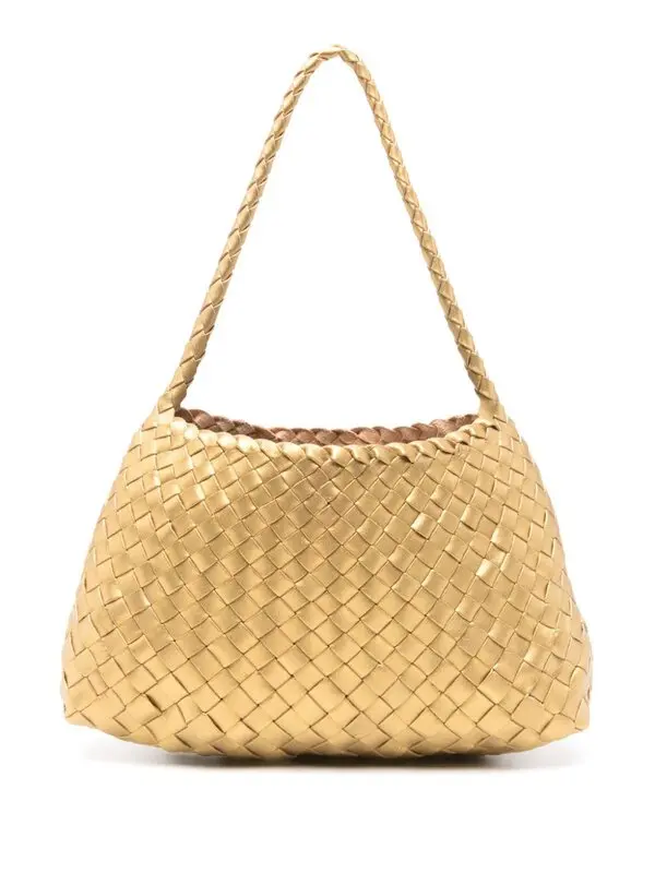 Dragon Diffusion Rosanna Leather Shoulder Bag - Gold