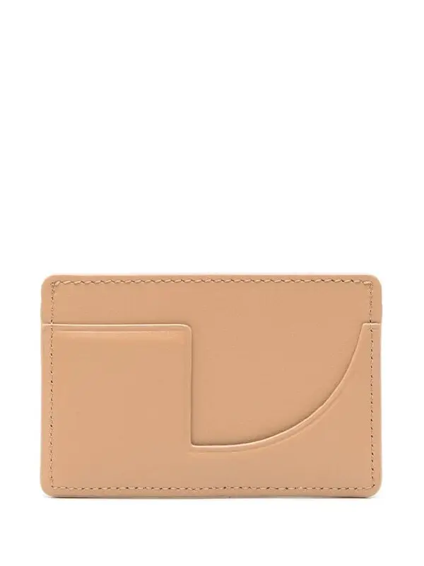 Patou Jp Leather Cardholder - Neutrals
