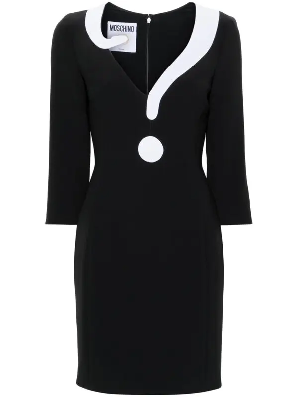 Moschino House Symbols Twill Minidress
