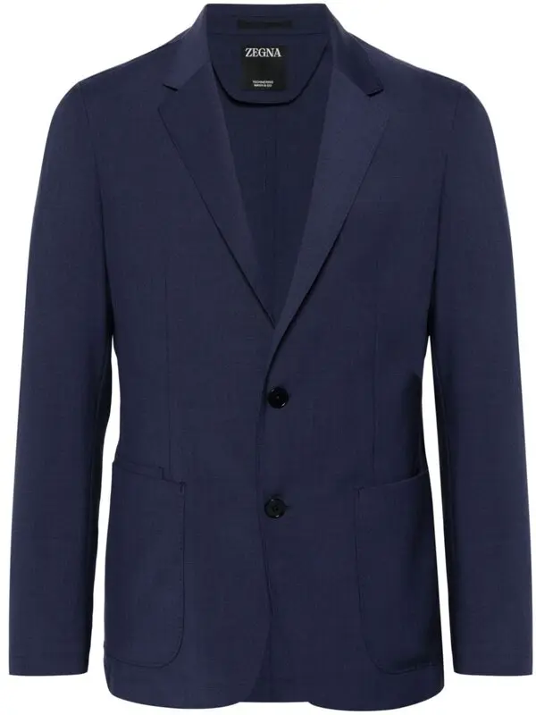 Zegna Single-breasted Wool Blazer