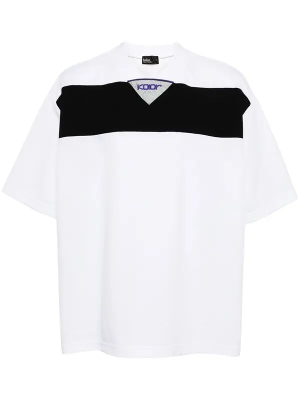 Kolor Stripe-detail Jersey T-shirt