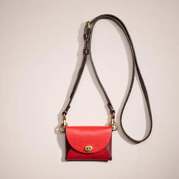 Coach Remade Small Colorblock Pouch Crossbody - Red Multi | Editorialist