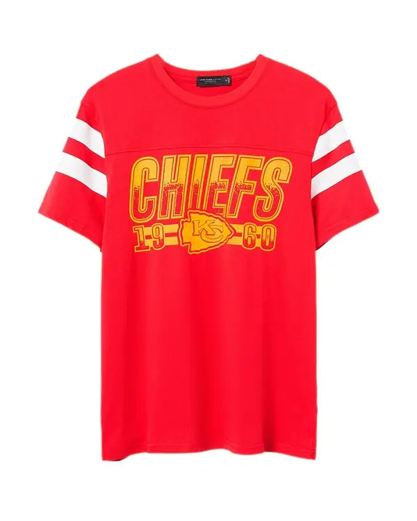 Junk Food Clothing Nfl Kansas City Chiefs Gridiron Tee - Licorice