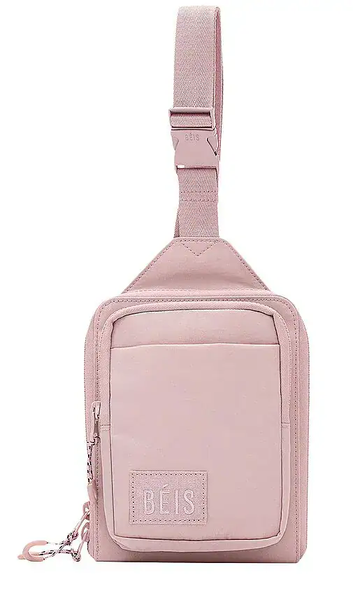 Beis The Nylon Sport Water Repellent Sling Bag Atlas Pink