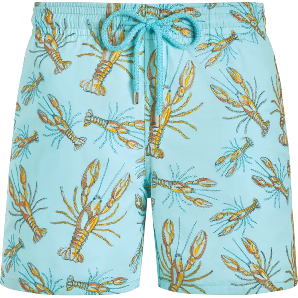 Vilebrequin Mistral Embroidered Lobster Swim Shorts - Blue