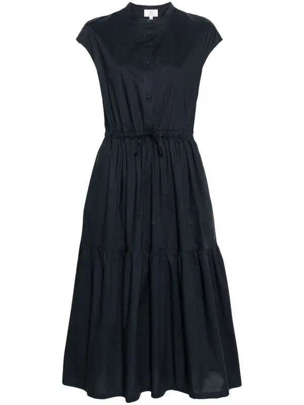 Woolrich Drawstring-waist Maxi Dress - Blue