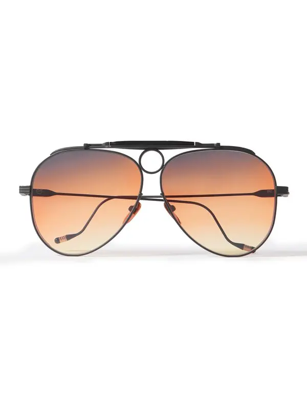 JACQUES MARIE MAGE Diamond Cross Ranch Aviator Sunglasses