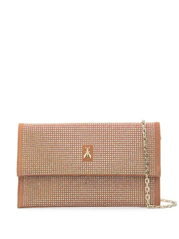 Patrizia Pepe Rhinestone-embellished Clutch