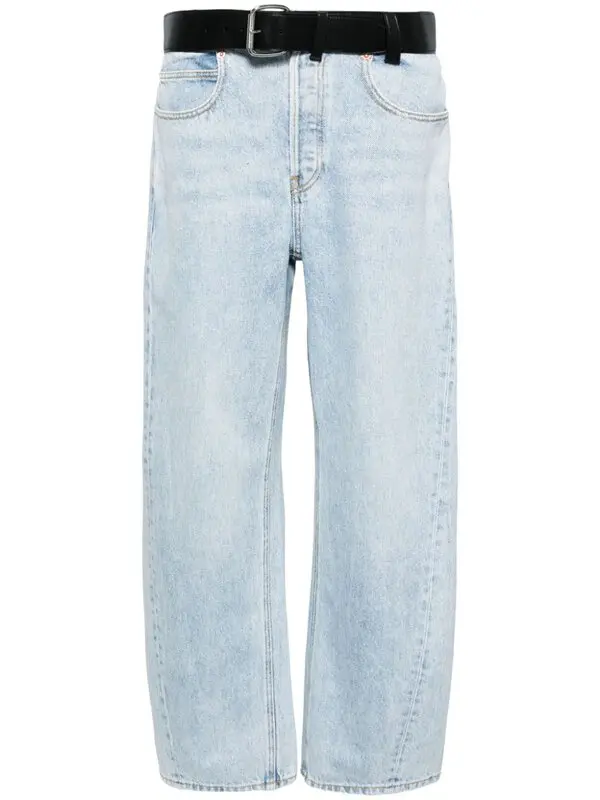 Alexander Wang Belted-waist Wide-leg Trousers