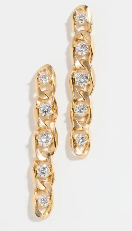 JADE TRAU 18k Piper Drops Earrings - Gold | Editorialist