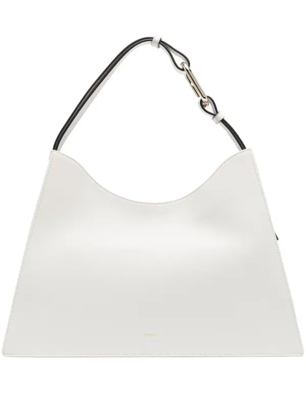 Furla Logo-debossed Shoulder Bag - Neutrals
