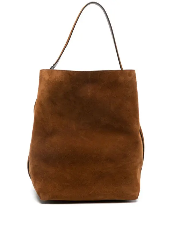 TOTÊME Suede Tote Bag - Brown