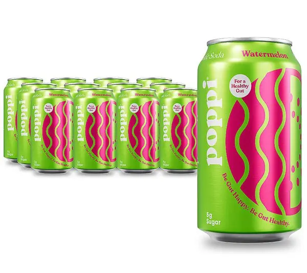 Poppi 12-oz Cans Prebiotic Soda Watermelon - One-color | Editorialist