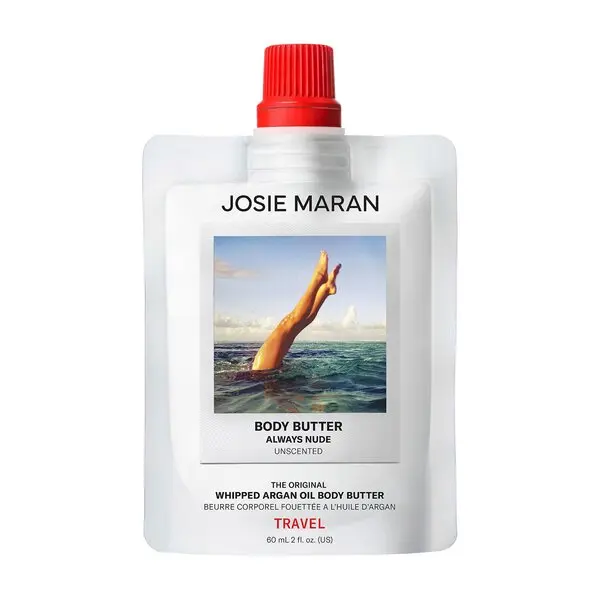 JOSIE MARAN Mini Always Nude Whipped Argan Oil Refillable Firming Body Butter