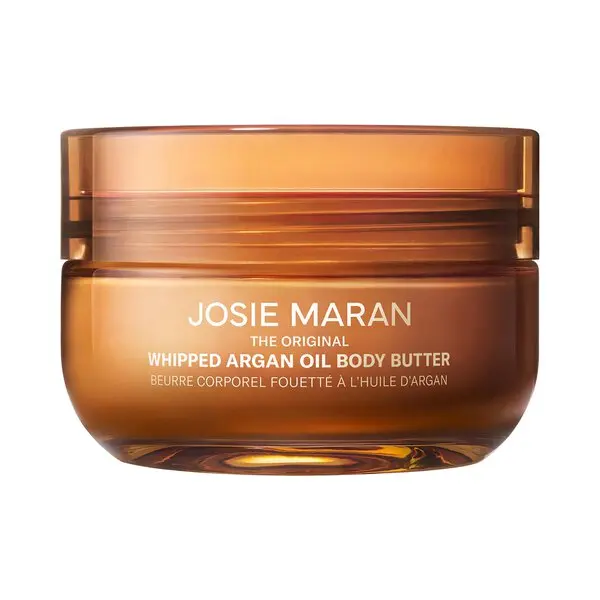 JOSIE MARAN Sweet Citrus Whipped Argan Oil Refillable Firming Body Butter Jar