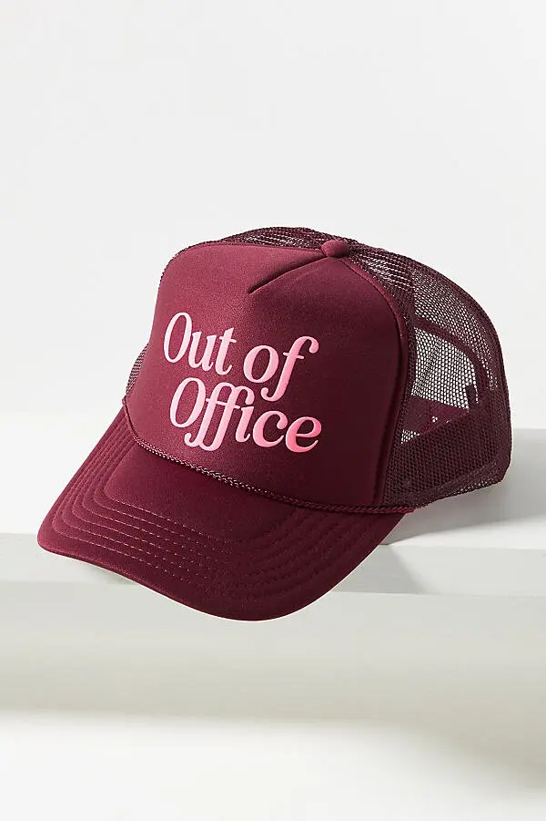 ASCOT + HART Out Of Office Trucker Hat - Wine