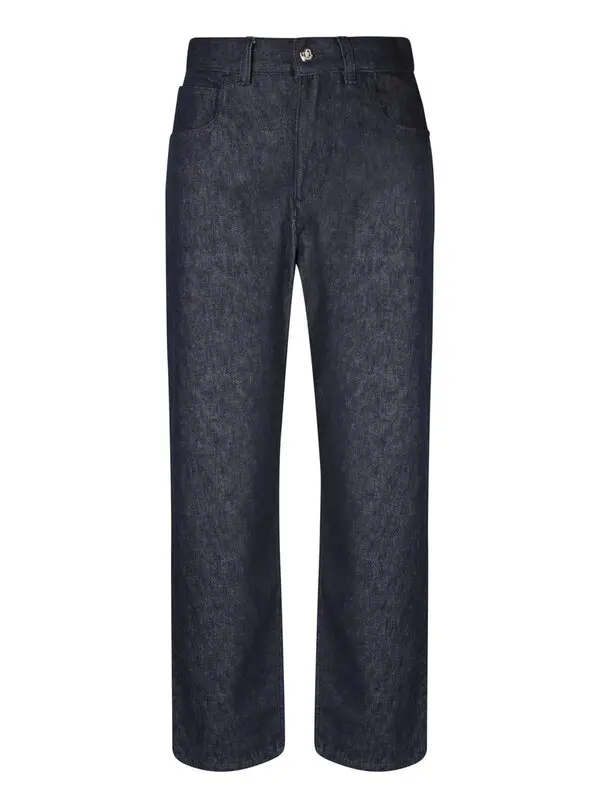 Moncler Straight Cut Cotton Trousers