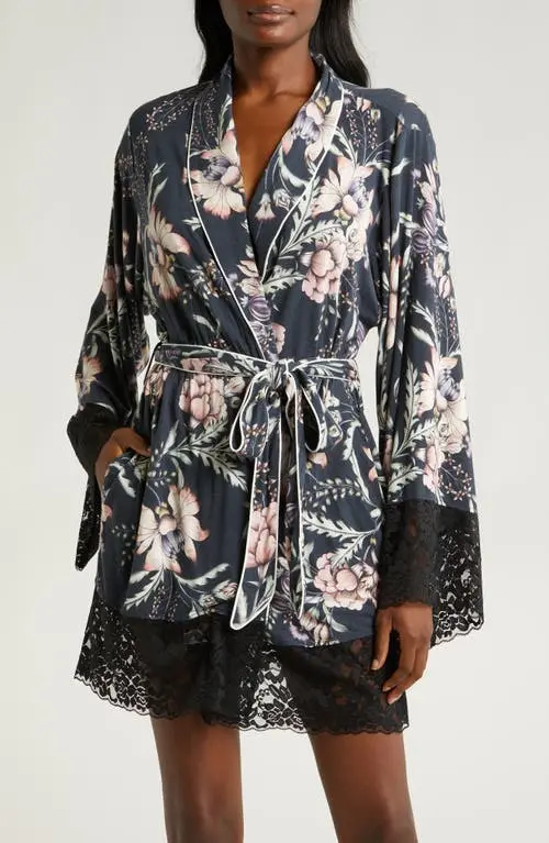 KILO BRAVA Floral Robe - Botanical Night | Editorialist