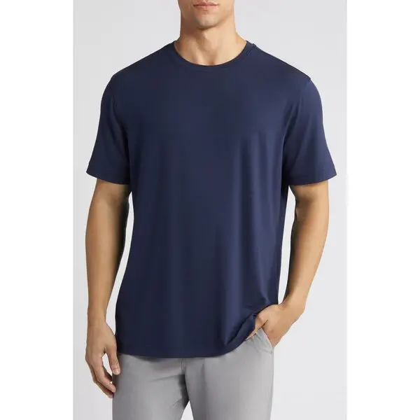 Mizzen+main Knox Solid Performance T-shirt - Navy