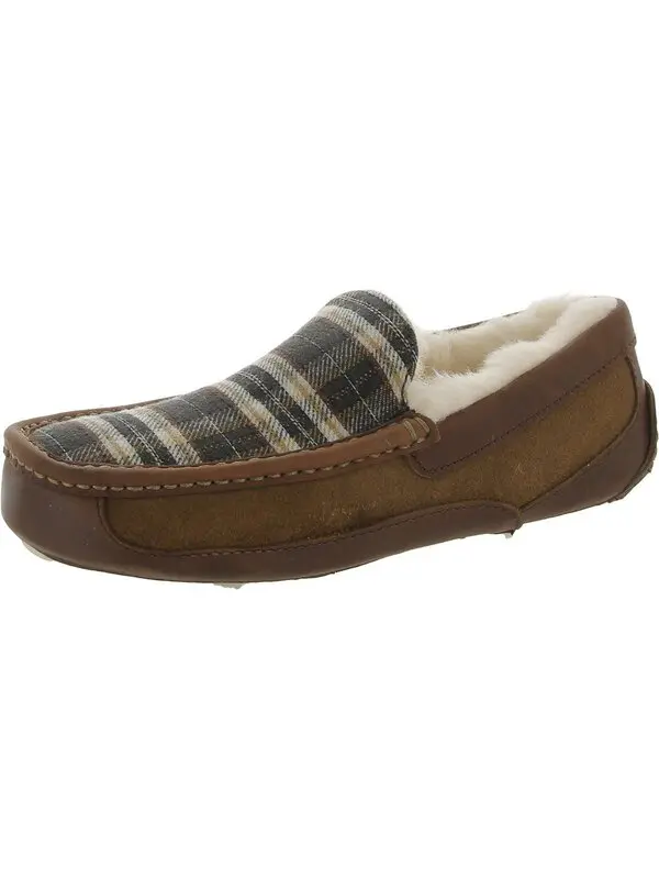 Buy UGG Ascot Suede Plaid Loafer Slippers - Multi At 5% Off | Editorialist