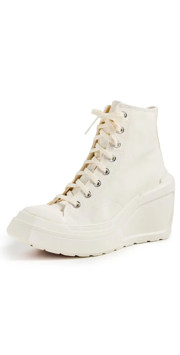 CONVERSE Chuck 70 Deluxe Wedge Sneakers - Egret/black/white | Editorialist