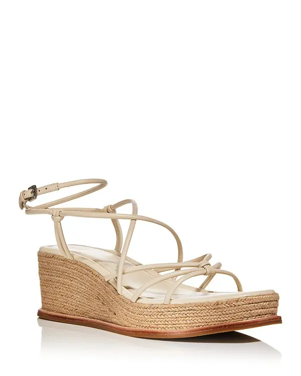Paige Julia Wedge Sandals - Bone
