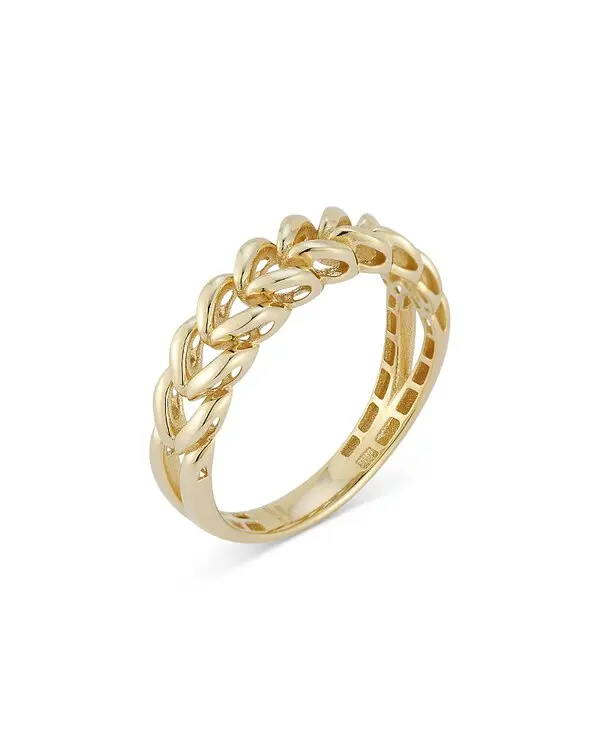 MOON & MEADOW 14k Yellow Chevron Ring