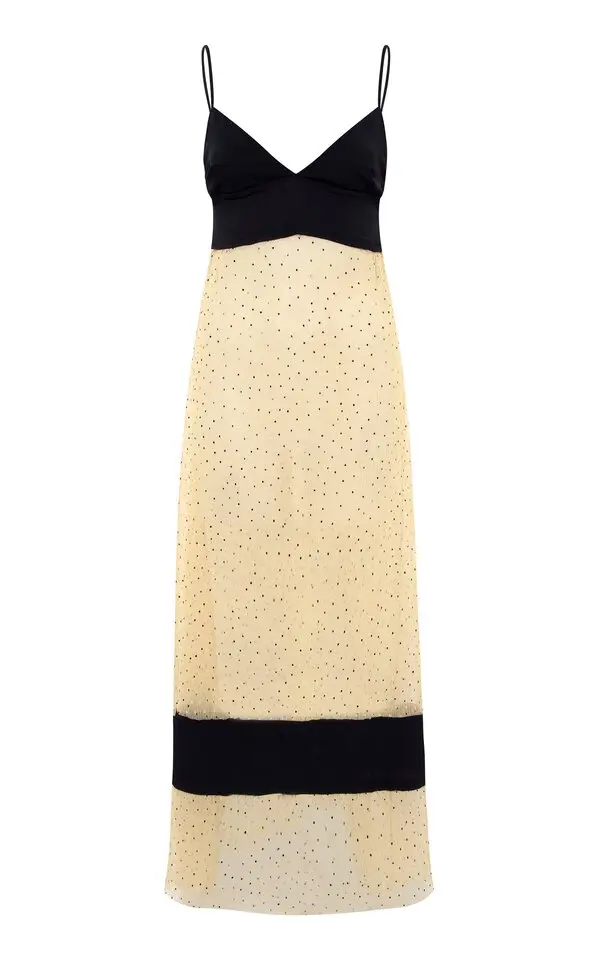 SIEDRES Elas Sheer Crinkled Midi Dress