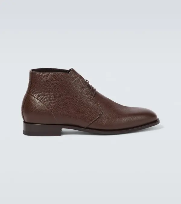 Manolo Blahnik Berwick Leather Boots