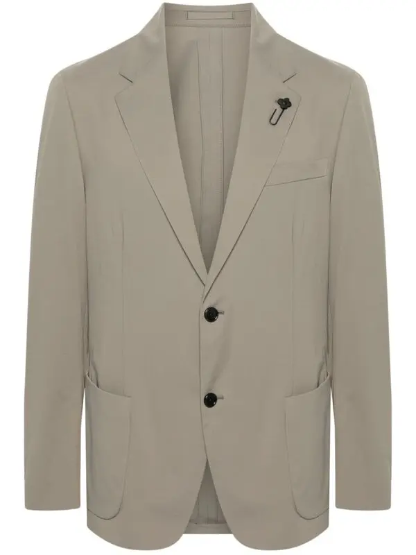 LARDINI Taffeta Single-breasted Blazer