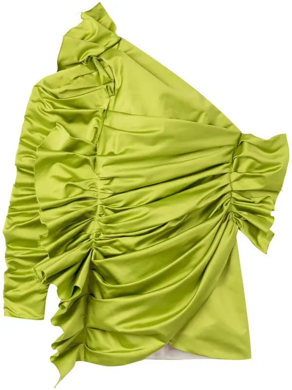 AZ FACTORY Dianthus Ruched One-shoulder Minidress