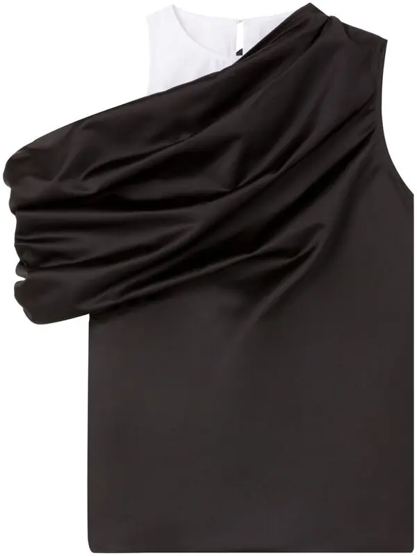AZ FACTORY Hyacinth Draped Cropped Top