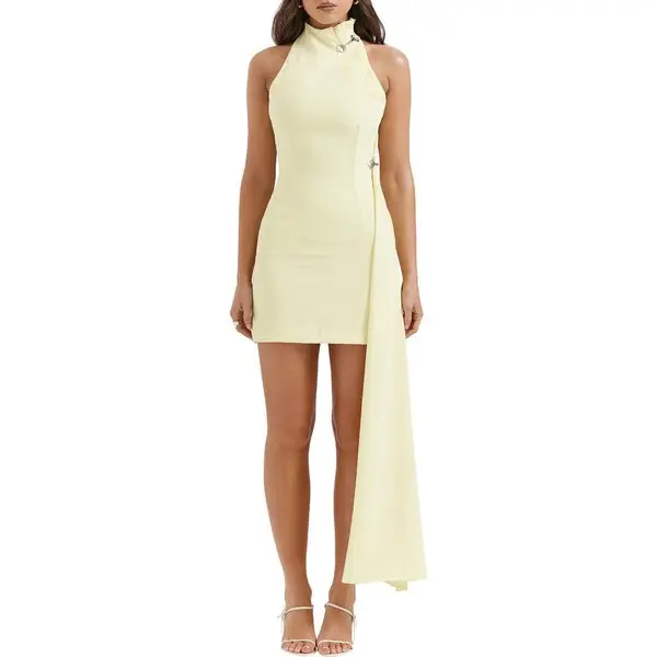 House Of Cb Marla Funnel Neck Mini Dress