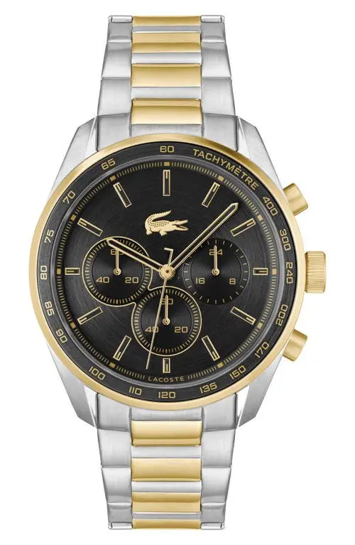 Lacoste Boston Chronograph Watch - Two Tone/black