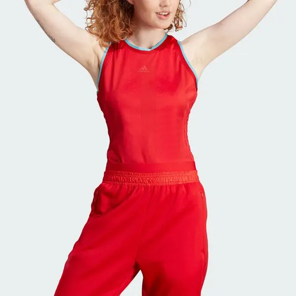Buy Adidas Tiro Colorblock Body Leotard - Red At 50% Off | Editorialist