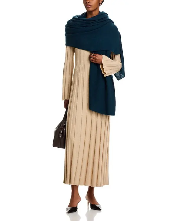 Bloomingdale'S Travel Wrap Exclusive - Dark Teal