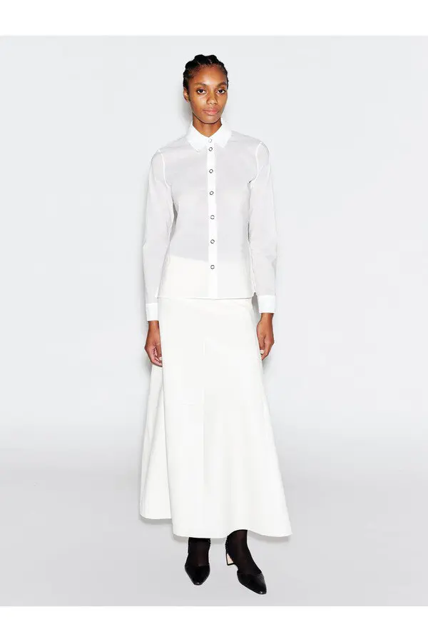Rosetta Getty Fitted Stretch Organza Shirt