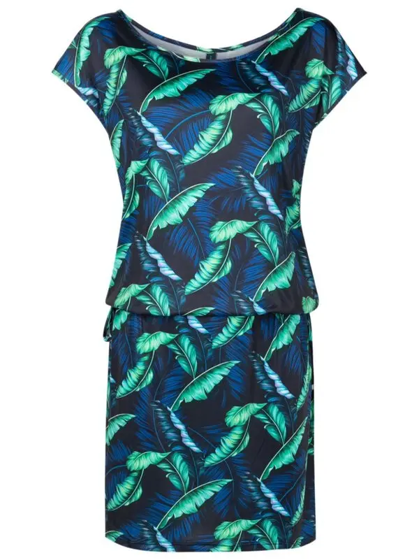 LYGIA & NANNY Shiva Leaf-print Minidress
