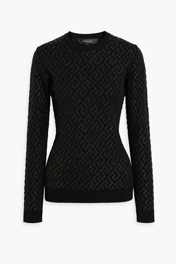 Versace Wool-blend Jacquard Sweater