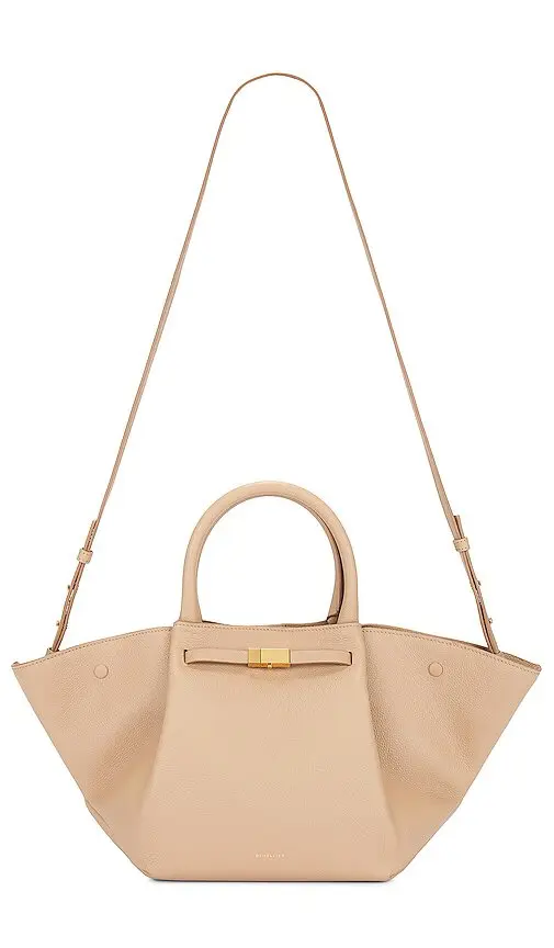 DEMELLIER Midi New York Tote In Tan - Light Tan | Editorialist