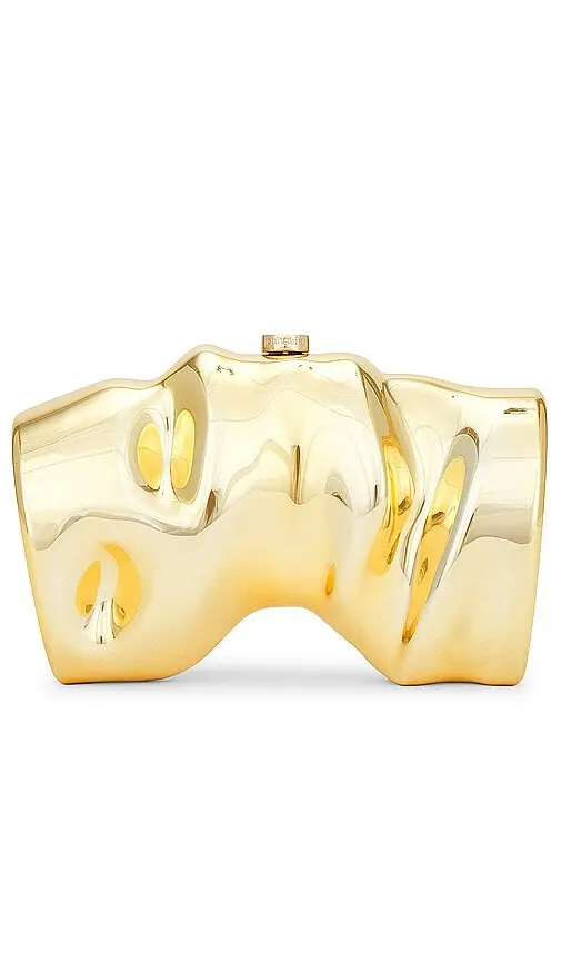 Cult Gaia Scrunch Clutch - Shiny Gold