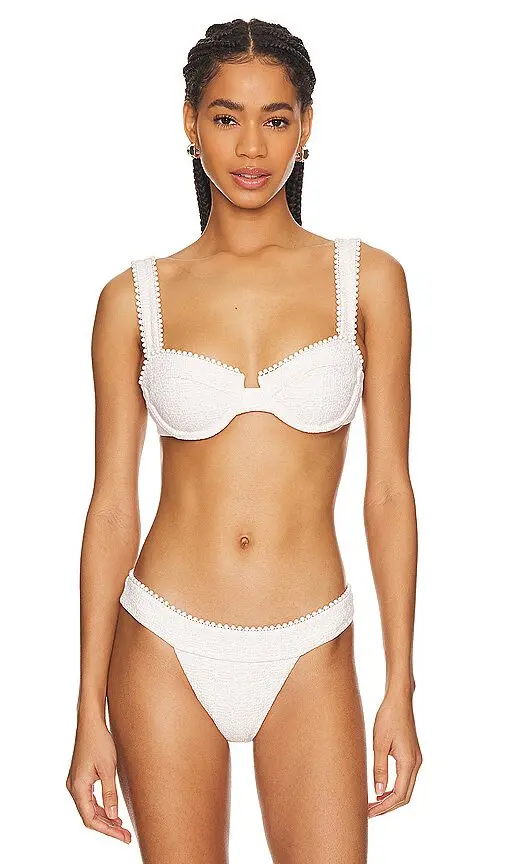 Devon Windsor X Palmer Bikini Top - Sandy Tweed