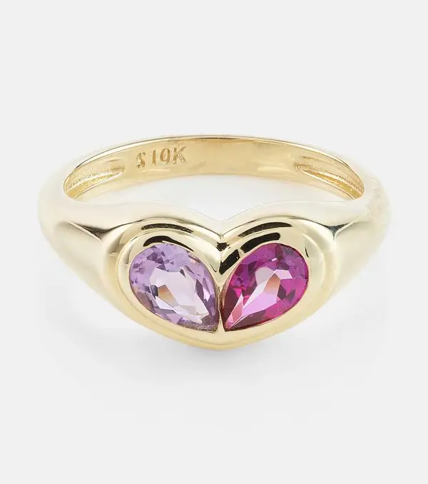 STONE AND STRAND 10kt Ring With Amethyst And Topaz