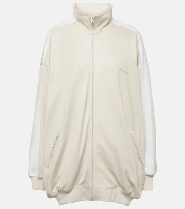 Isabel Marant Rejane Oversized Track Jacket - White