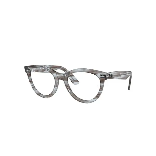 Ray-ban Wayfarer Optics Eyeglasses Frame - Striped Transparent Blue